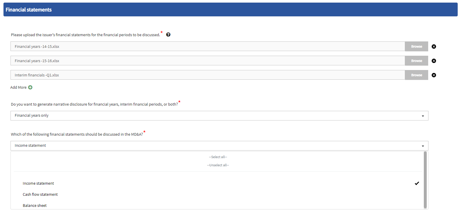 Call for input: API for financial statements analytics – 10BE5